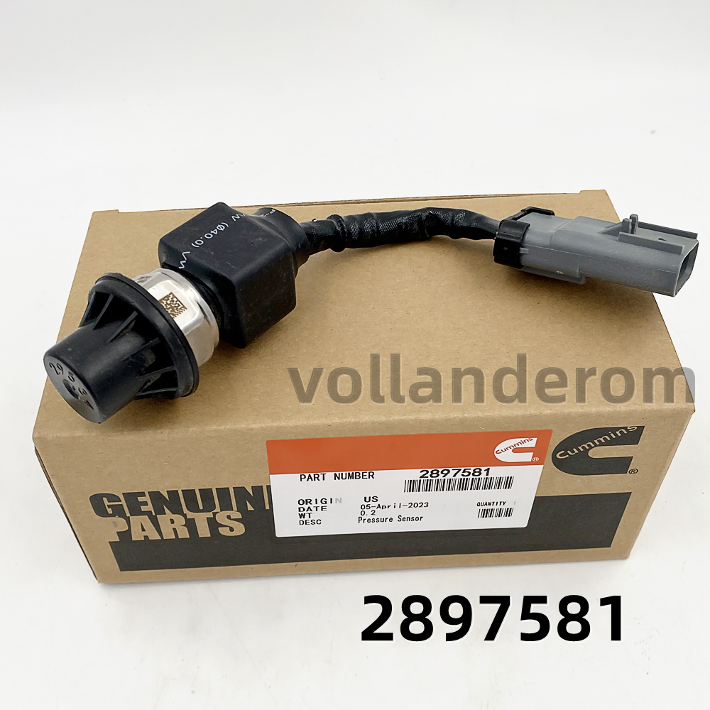 Cummins 2897581 Fuel Rail Pressure Sensor Fits For 12-18 ISX PACCAR PX ...