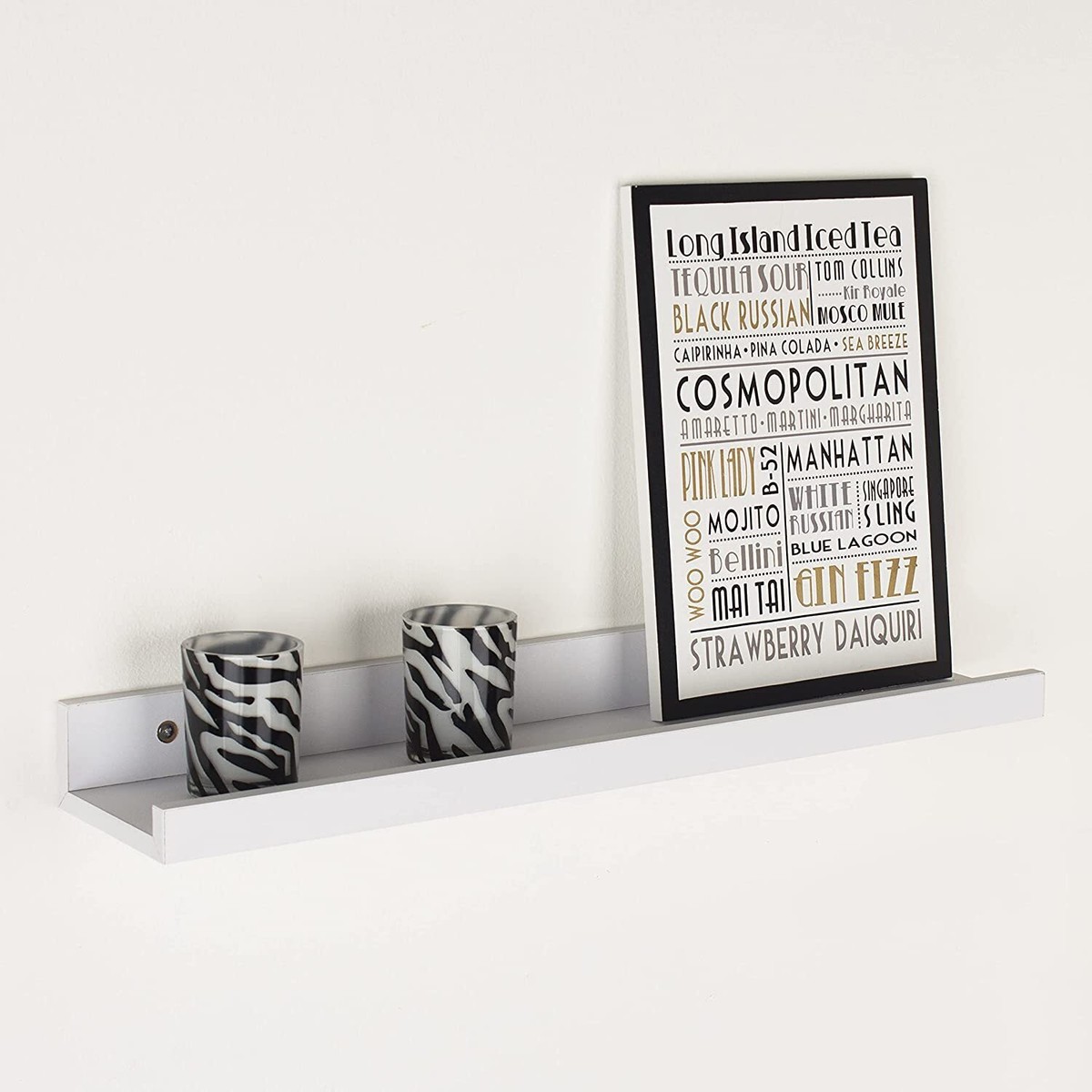 Renter Friendly Shelves DURA Frame Wall Mounted Shelf – Slim Design ...
