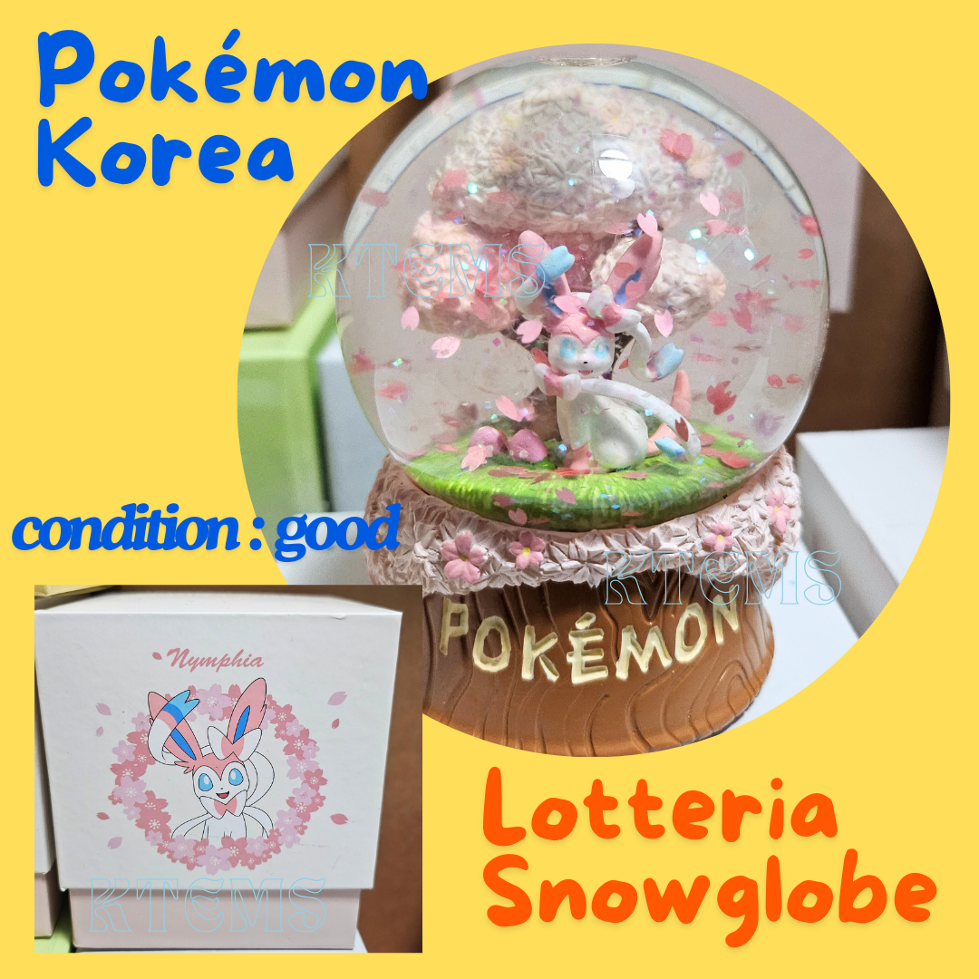 Pokemon Korea X Lotteria cherry blossom Sylveon Snowglobe | eBay
