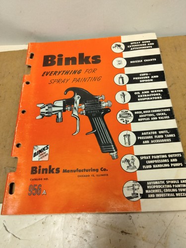 Binks Manufacturing Co Used Catalog # 956A DATED 4-63 | eBay