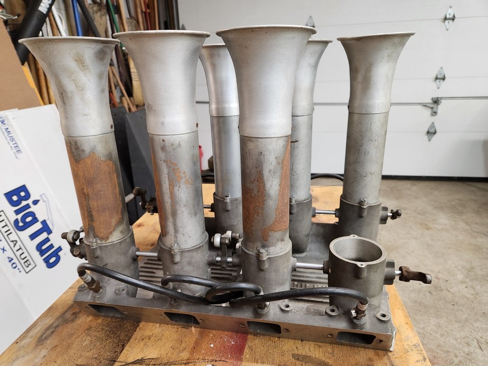 Vintage Original 426 HEMI HILBORN FUEL INJECTION RACING MANIFOLD SET UP ...
