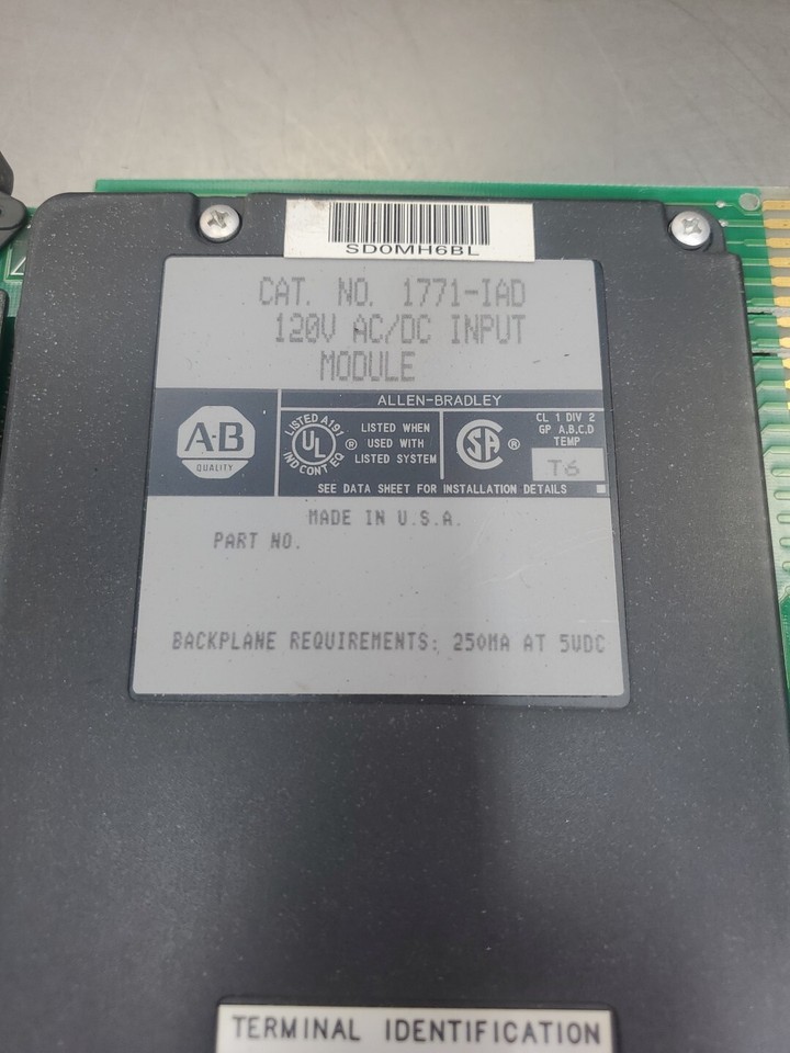 Allen Bradley 1771-IAD 120V AC/DC Input Module. 3E-36 | eBay UK