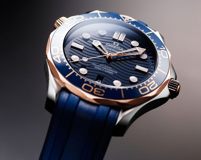 Omega Seamaster Diver 300m Chronometer 'Ceragold' Blue ZrO2 210.22.42 ...