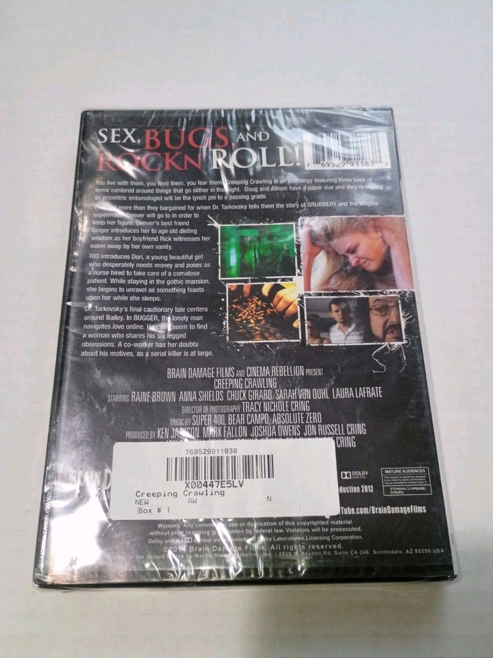 Creeping Crawling RARE : It Gets Under The Skin [DVD, 2014] Raine Brown ...