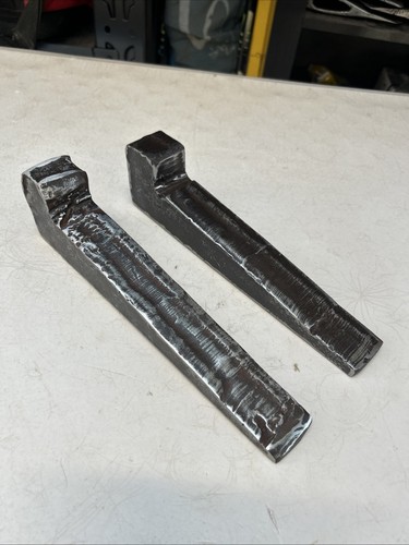 Lot Of 2 Vintage Antique Steel Wood Splitting Wedge; 4lb 10oz Axe Tree ...