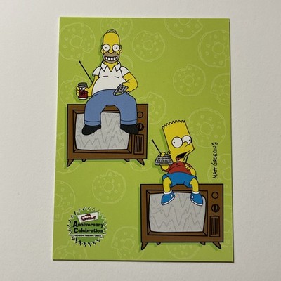 2000 Inkworks The Simpsons Homer Sweet Homer Couch Potato Homer & Bart ...