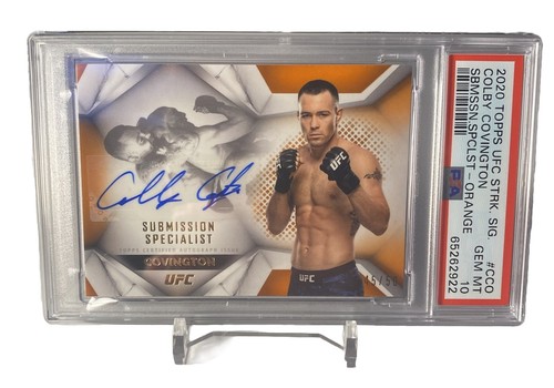 2020 Topps UFC Striking Sig- Sub Specialist- Orange /50 Colby Covington ...