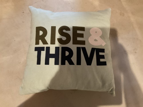 Room Essentials “Rise & Thrive” Throw Pillow | eBay