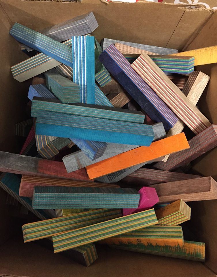 Spectraply Laminated Wood Pen Turning Blanks Set of 12 Blanks Assorted ...