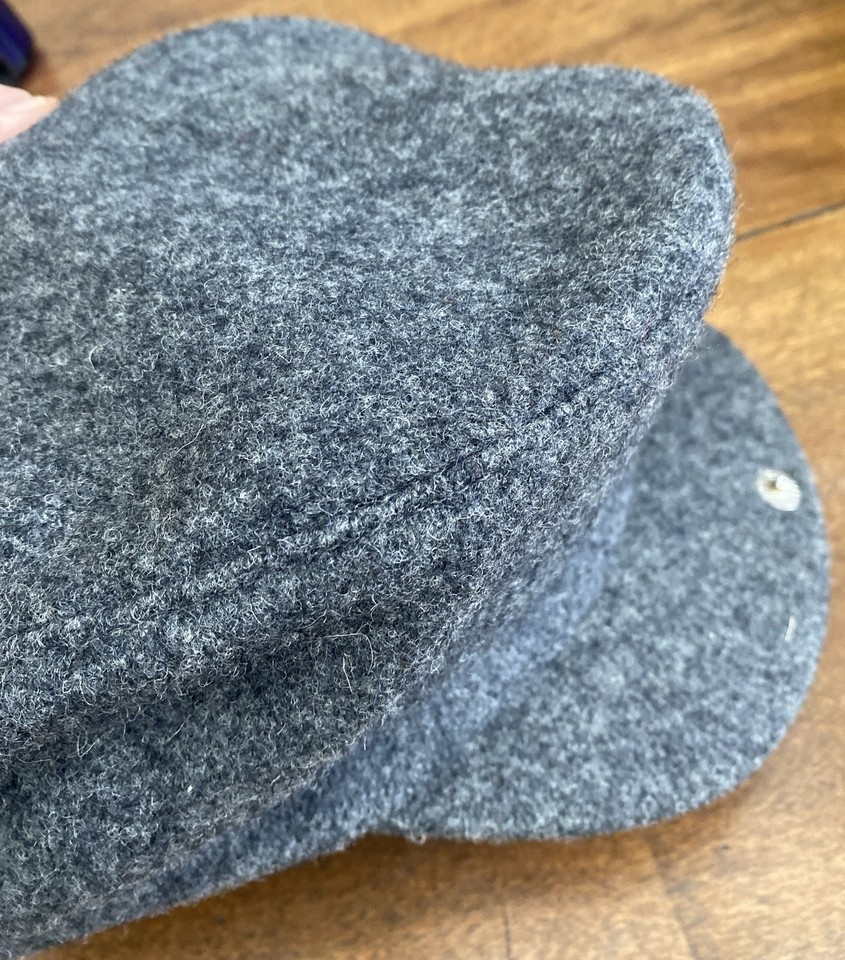 Vintage Pendleton Gray 100% Pure Virgin Wool Newsboy Cap Hat Large USA ...