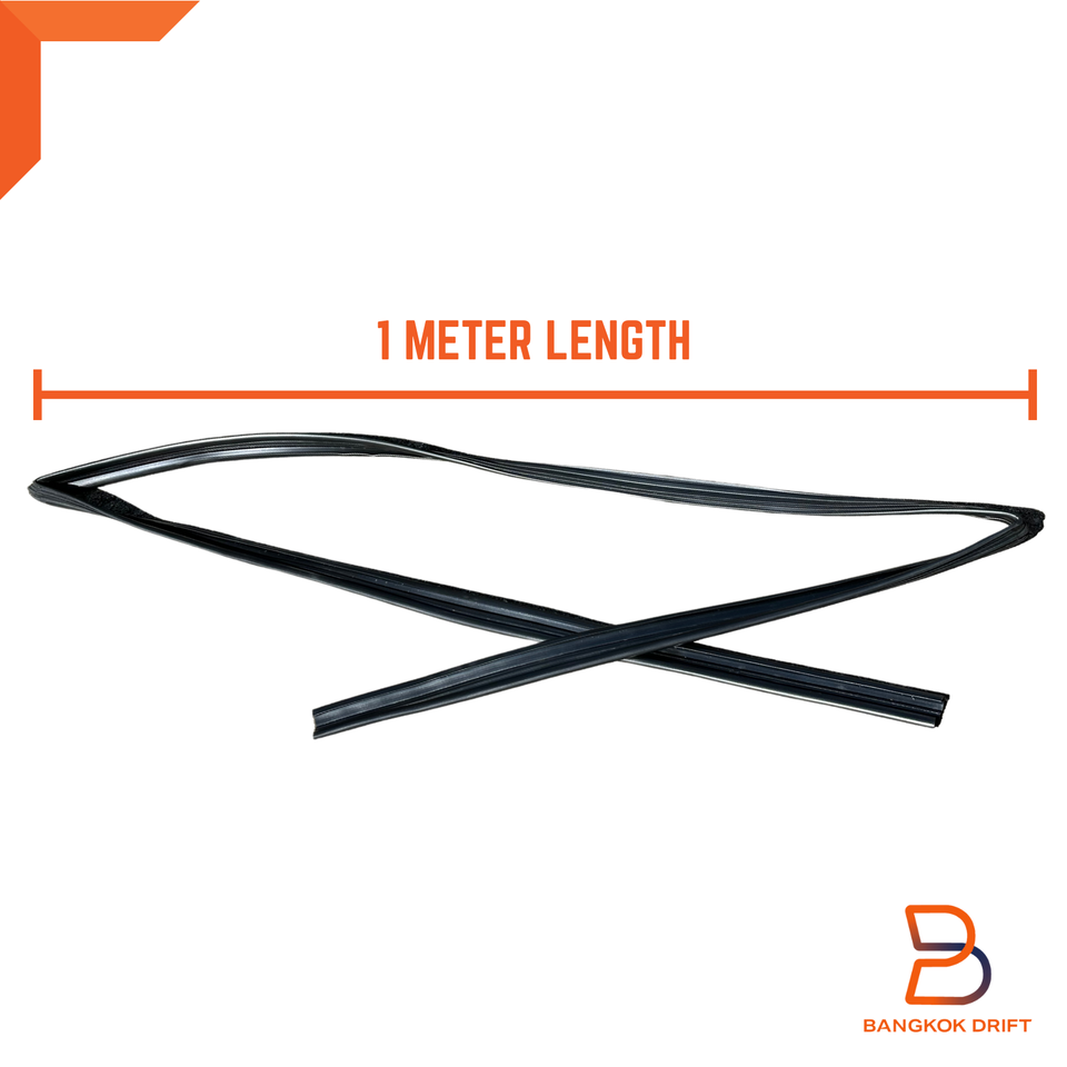 PAIR WINDOW GLASS RUN CHANNEL FELT FOR MAZDA B2000 B2200 B2600 86-93 ...