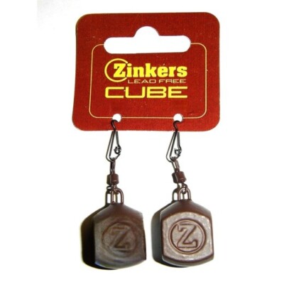Zinker lead free cube fishing ledger weights (packs of 2) | eBay UK