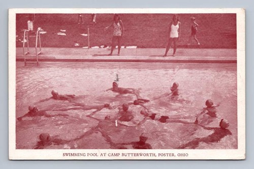 Synchronized Swimmers in Camp Butterworth Swimming Pool FOSTER Ohio ...