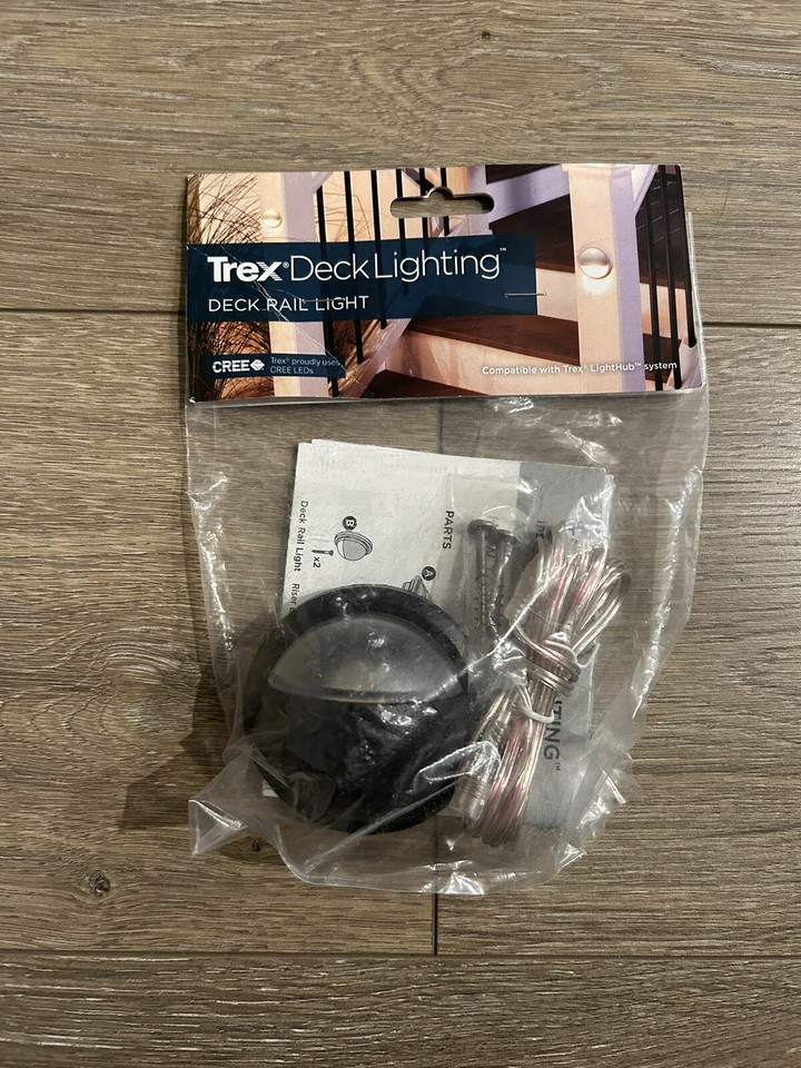 Trex Round Post Led Lights/color Black | eBay
