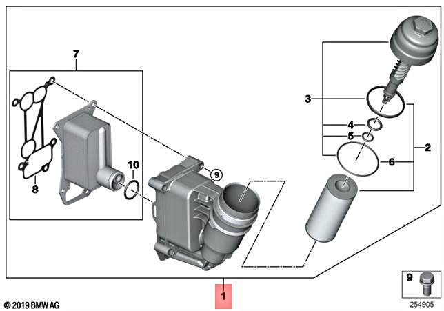 Genuine BMW X5 E70N E71 E90N E91N E92 E93 Oil Filter OEM 11427800066 | eBay