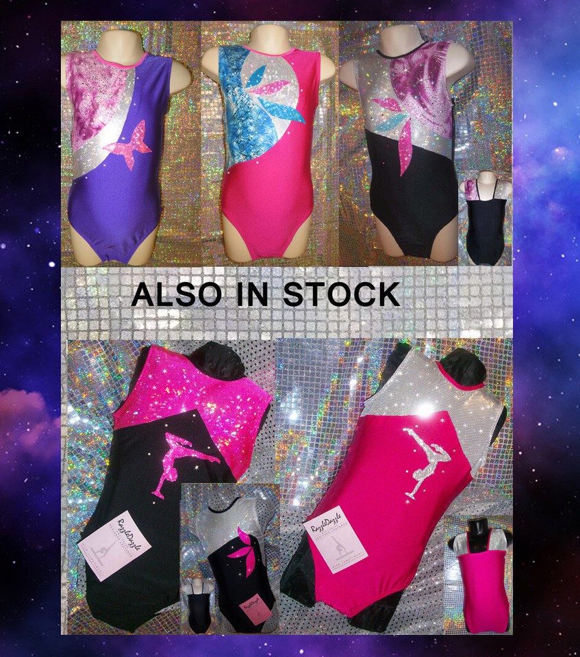 Gymnastics Leotard Girls Sparkly Dance Black Pink Acro Razzledazzle ...