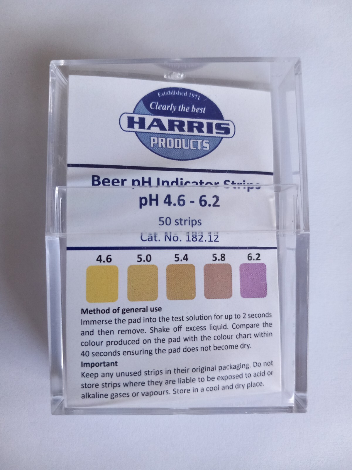 Harris Beer Acid Indicator Strips pH 4.6 - 6.2 pk 50 | eBay UK