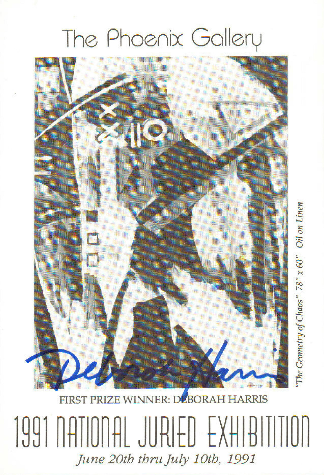 DEBORAH HARRIS - Artist & Printmaker - Autograph Art Gallery Card | eBay
