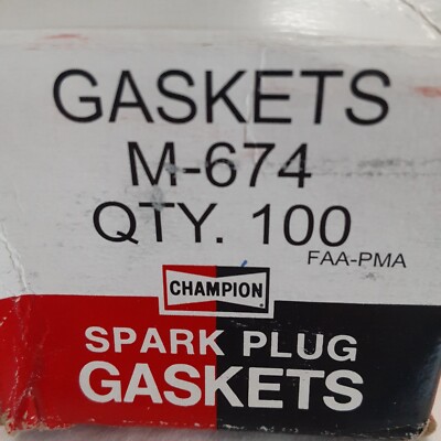 8 Solid copper reconditioned spark plug gaskets p/n M674 | eBay