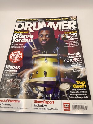 DRUMMER Magazine No 77 (March 2010) Steve Jordan, Tony Royster, Fredrik ...