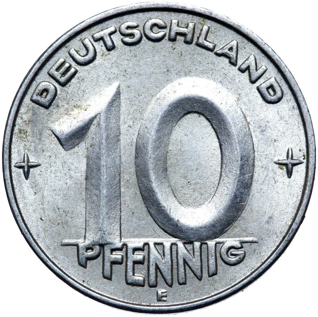 Germany GDR DDR - Coin - 10 Pfennig 1952 E - Muldenhütten ...