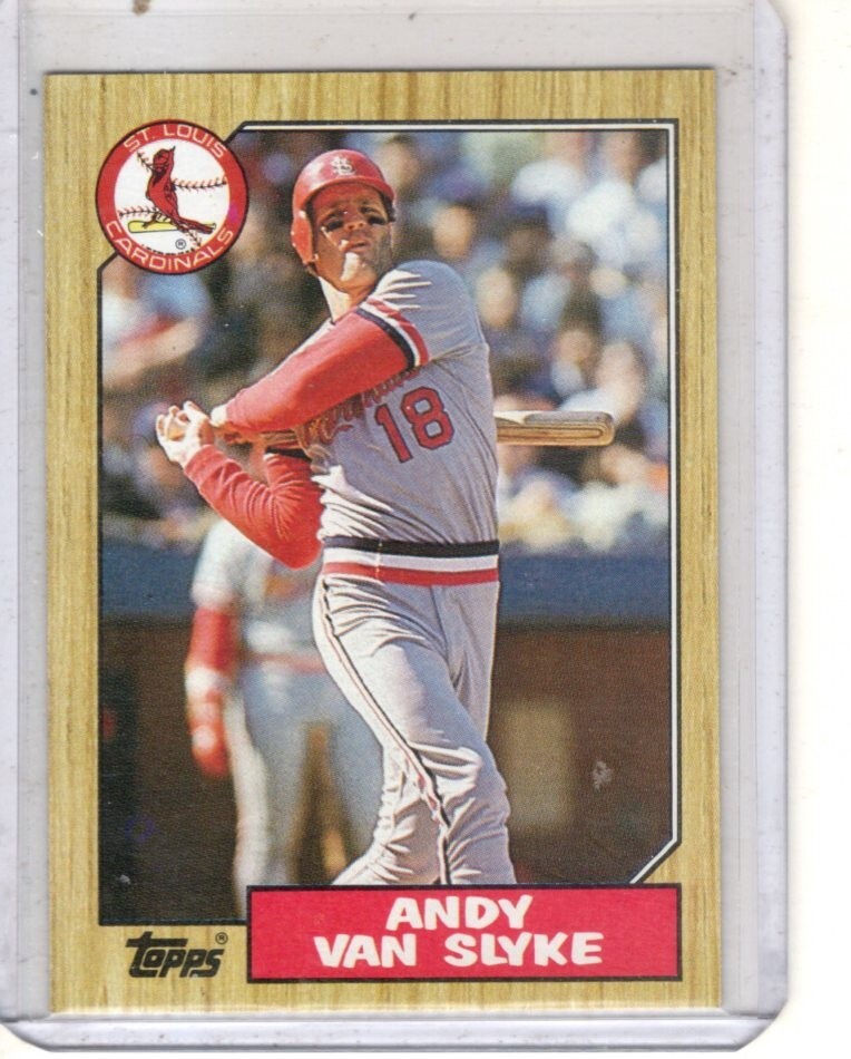 1987 Topps - #33 Andy Van Slyke St. Louis Cardinals baseball card | eBay