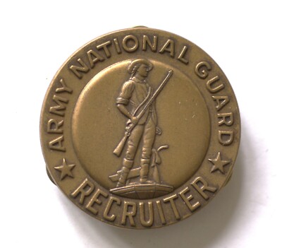 Army National Guard Senior Recruiter badge, L.S. GI maker mark | eBay
