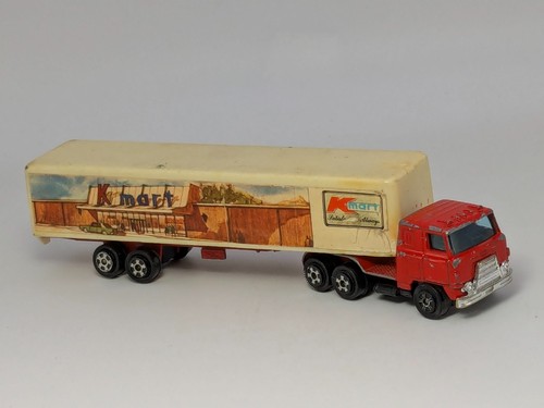 Vintage Red Kmart Semi-Truck and Trailer 1/100 Diecast K Truck Line | eBay