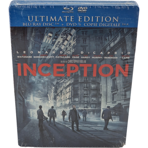 Inception Steelbook G1 2010 Blu-Ray+DVD+Digital Leonardo Dicaprio Nolan ...