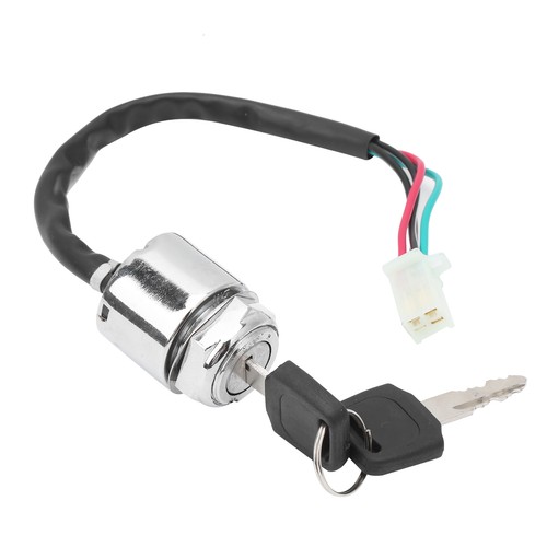 Motorcycle Electric Bike Ignition Switch Set With 2 Keys Universal For ...