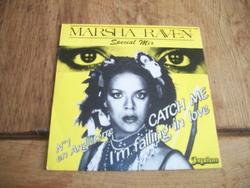 vinyle 45 tours, marsha raven, special mix, catch me, im falling in ...