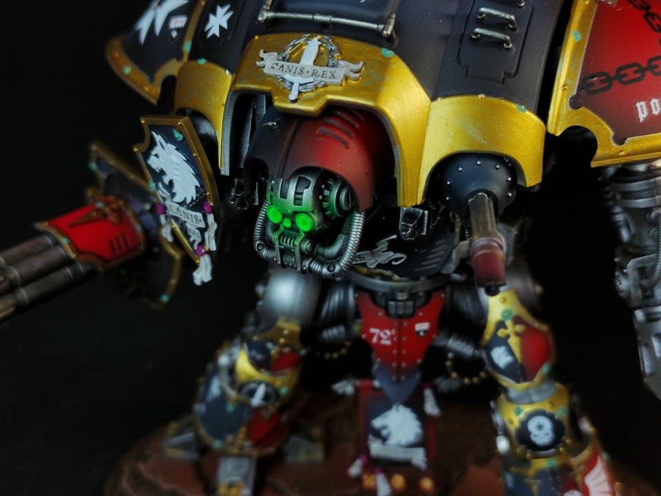 Warhammer 40k commission painted Knight Preceptor Canis Rex weapon on ...