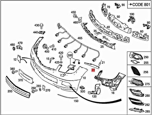 Genuine MERCEDES BBDC S204 W204 C-CLASS W204 Rail 2048810206 | eBay
