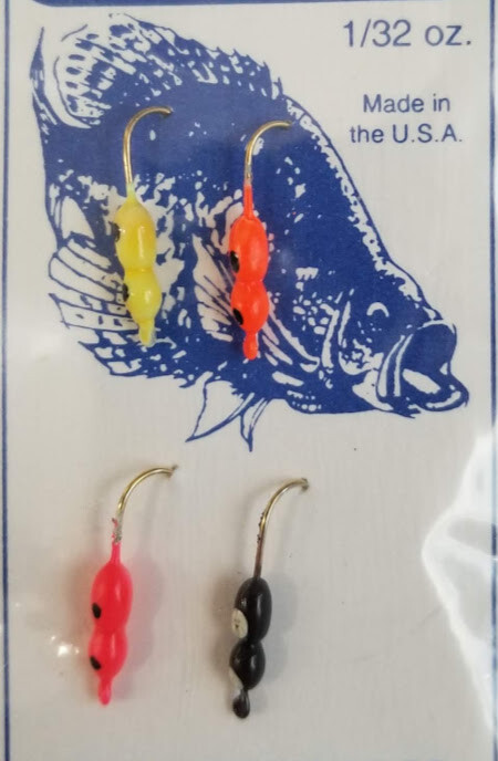 4 x 1/32 oz Ice Fishing Ant Body Micro Jig Perch Crappie Lure Panfish ...