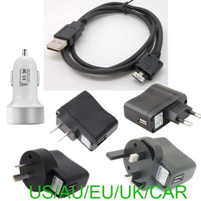 AC Battery Charger& USB Sync Cable for LG GT365 Neon cu720 Shine cu915 ...