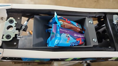 ETM RTR cubby box under seat storage w drain holes easy install (BLACK ...