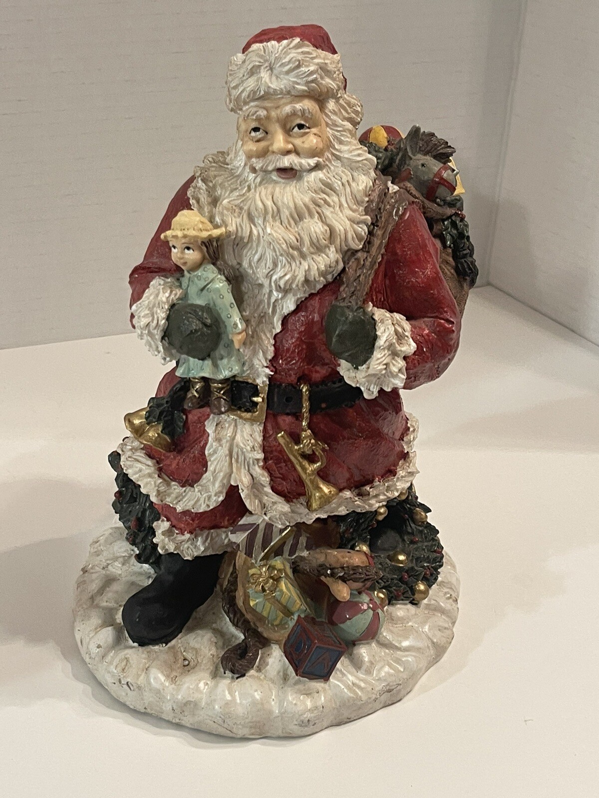 Vintage 1995 Santa's Collection Heavy Santa Resin by Three Hands Corp ...