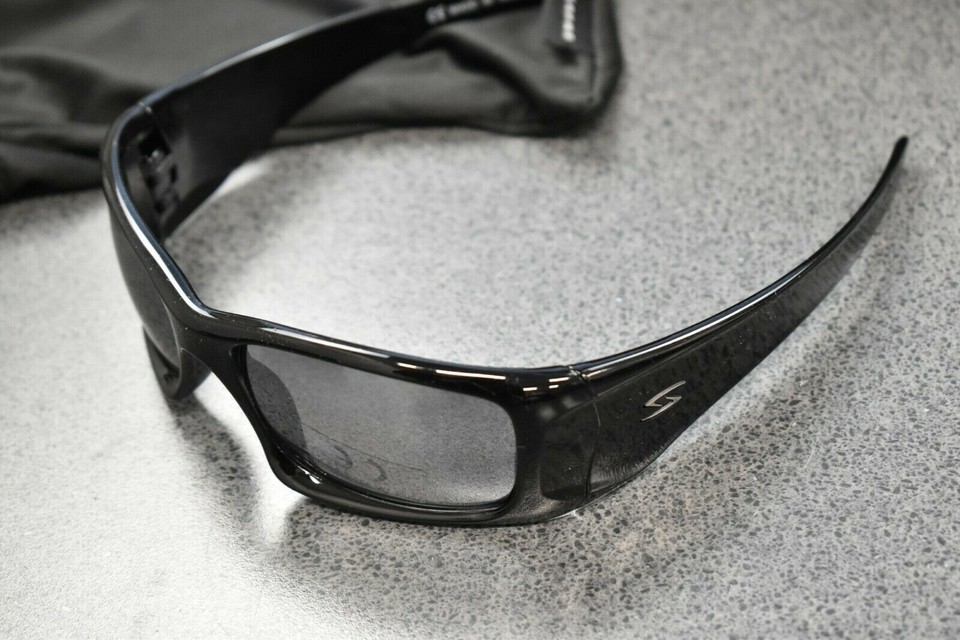 Serfas Mash Sunglasses Gloss Black With Silver Lenses #5011 Retail $50 ...