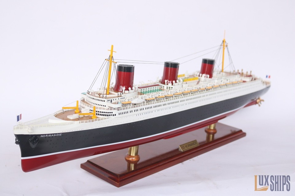 SS Normandie Ship Model 80cm - SS Normandie Model Ship | eBay
