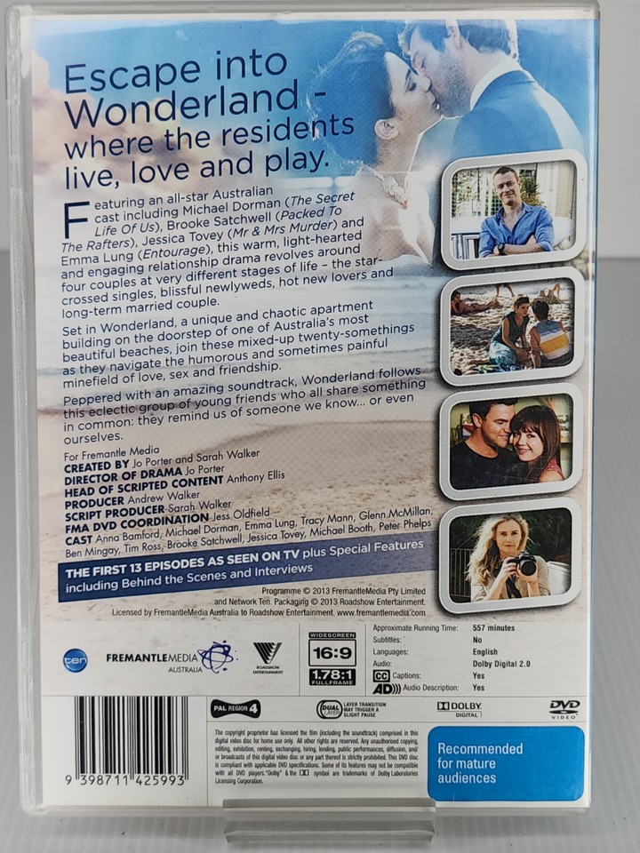 Wonderland: Season 1 DVD Anna Bamford, Michael Dorman, Emma Lung, Tracy ...