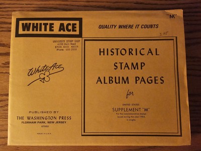 White Ace Stamp Supplement M for U.S. Commemorative Singles 1984 NOS | eBay