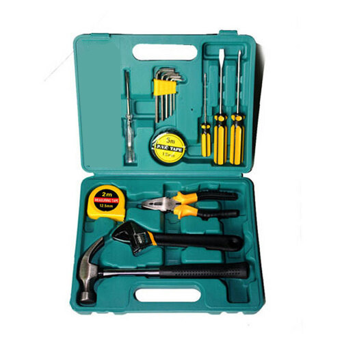 16X DIY Household Hand Tool Kit Set Home With Organiser Basic Tools Box ...