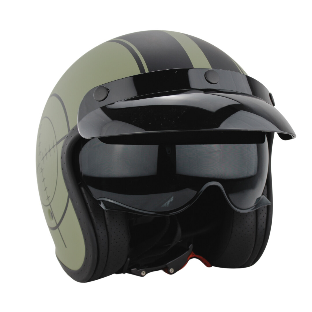 ViPER RS-V06 OPEN FACE JET SCOOTER MOTORIKE RETRO HELMET MOD TARGET ...