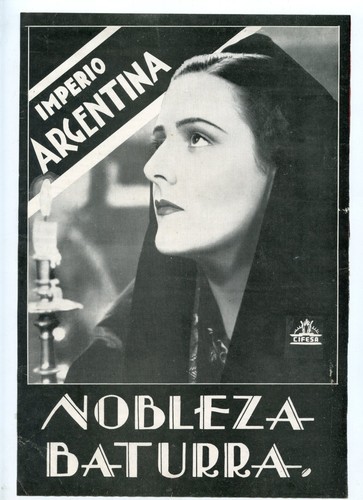 Imperio Argentina, Miguel Ligero, NOBLEZA BATURRA, Herald, 1935 | eBay
