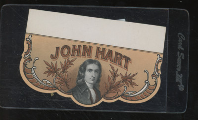 Cigar Label John Hart BACK FLAP Tobacco Box Label | eBay