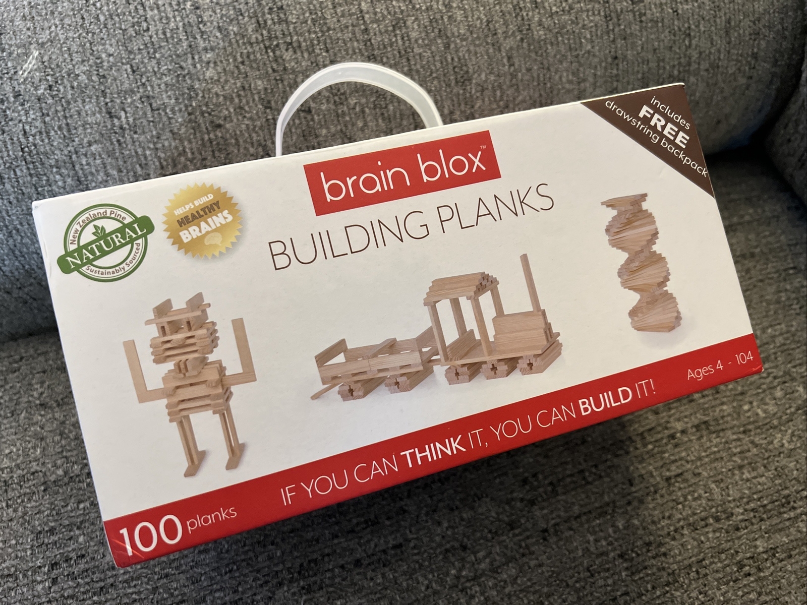 Brain Blox Wooden Building Blocks for Kids Planks Set Stem Toy Boys and ...