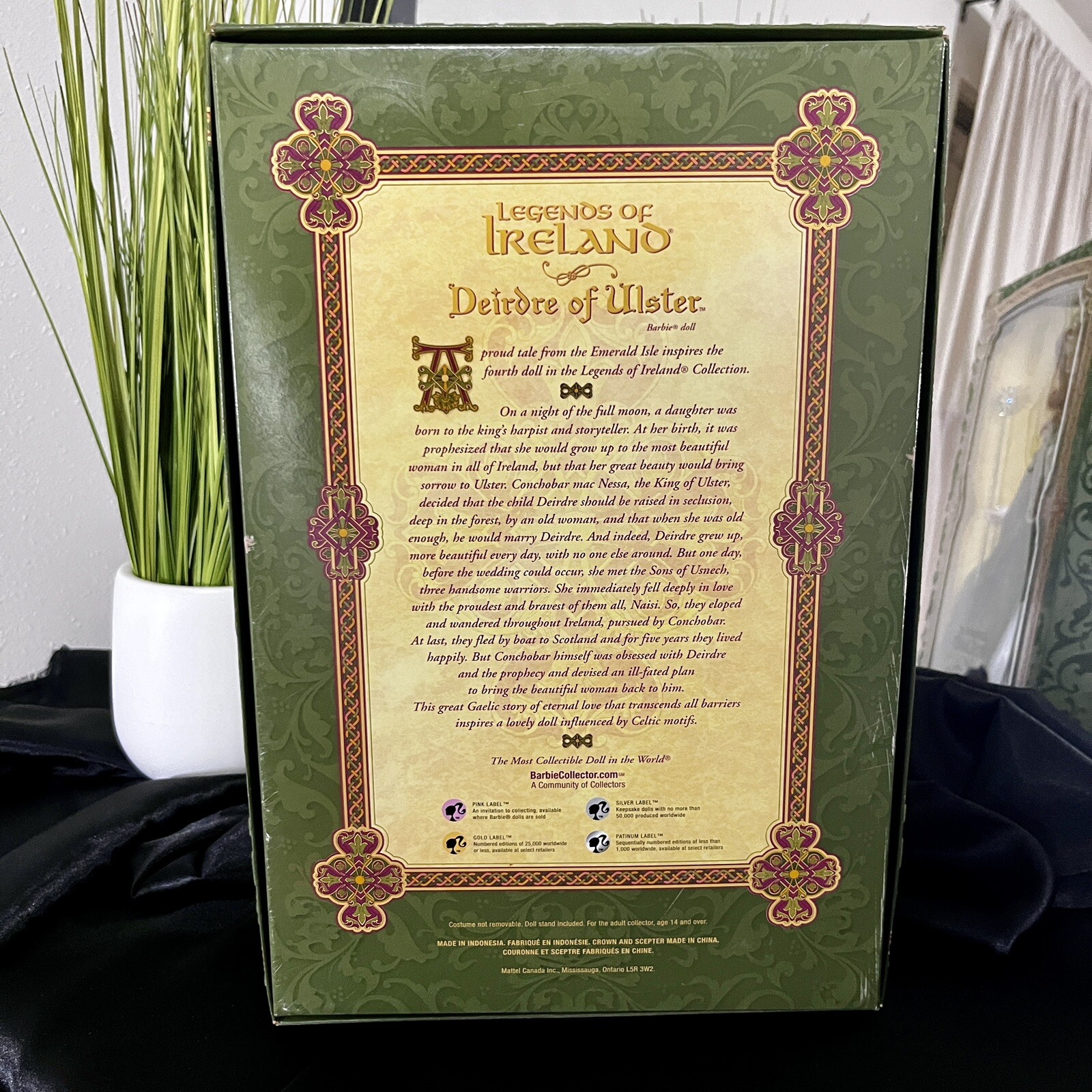 Mattel Legends of Ireland Deirdre of Ulster Barbie Doll K7977 Platinum NRFB for sale online | eBay