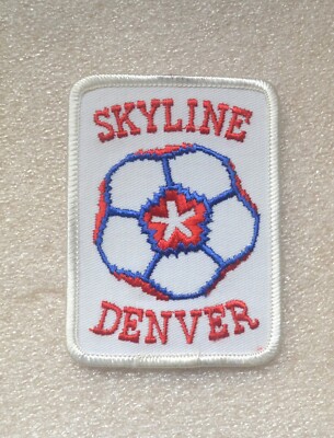 SKYLINE DENVER SOCCER Denver CO Vintage CLOTH CREST PATCH PATCHE | eBay