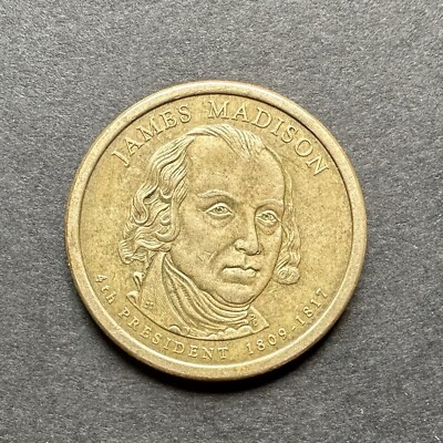 2007 P James Madison - United States One Dollar Coin 1809 - 1817 ...