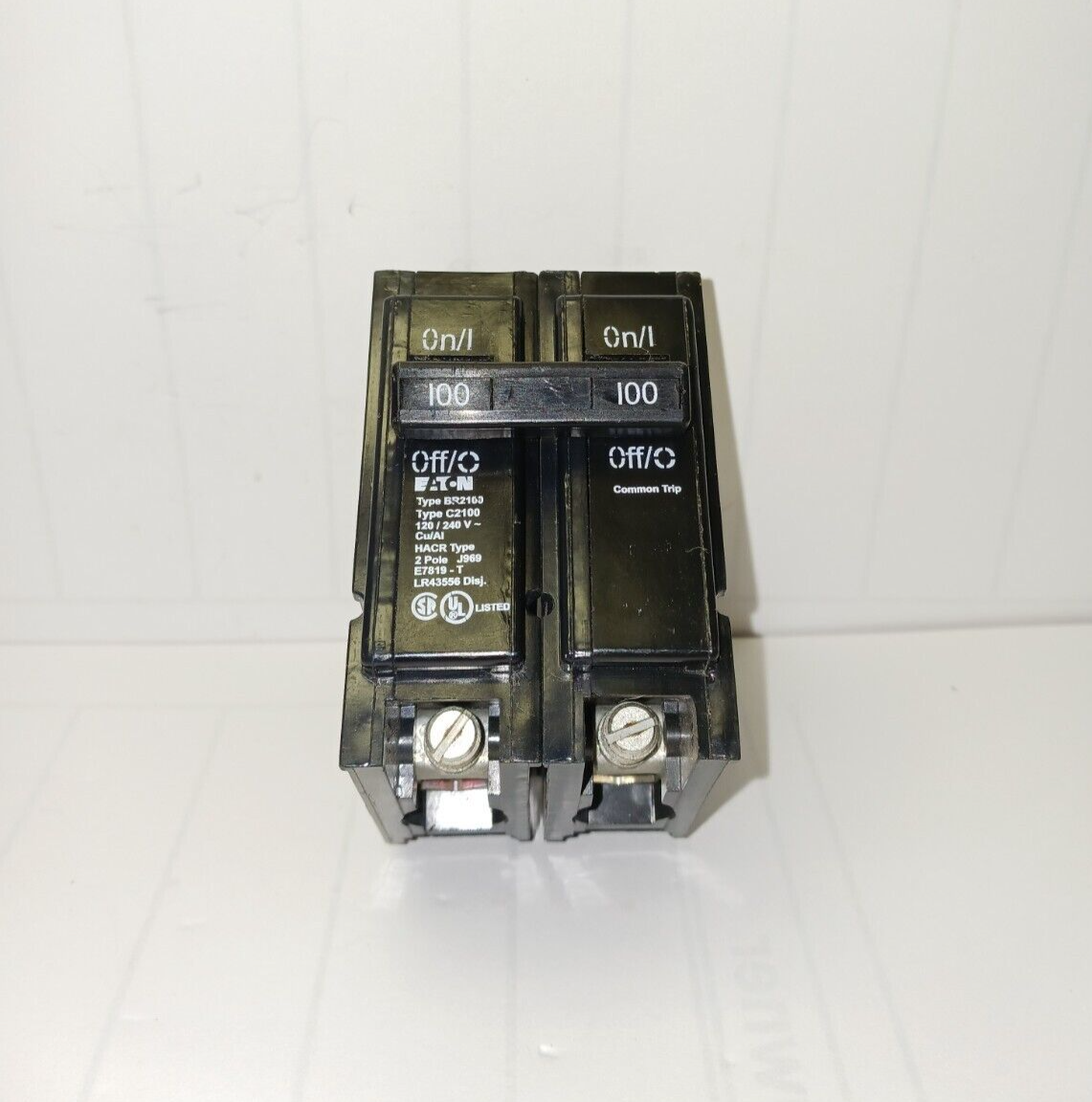 NEW EATON 100 AMP CIRCUIT BREAKER 2 POLE 120/240 VAC BR2100 | eBay